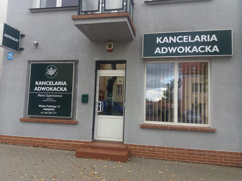 Kancelaria Adwokacka Adwokat Marta Supronowicz, Grajewo - Opinie, Kontakt Kancelaria Adwokacka Adwokat Marta Supronowicz, Grajewo - Opinie, Kontakt